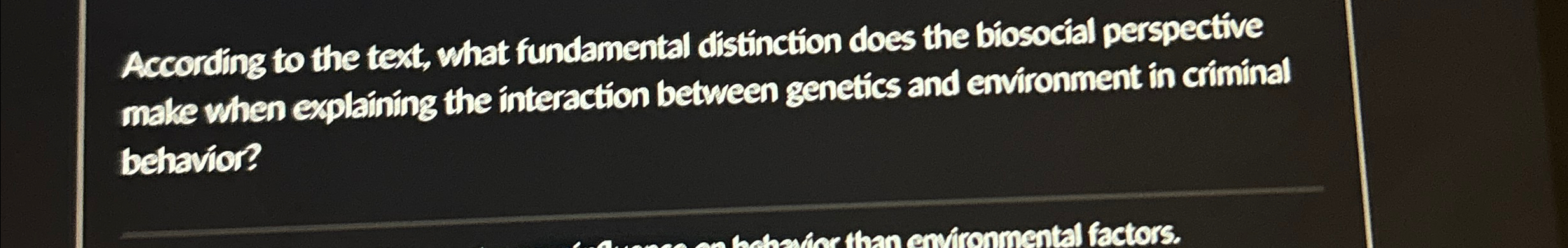 Solved According to the text, what fundamental distinction | Chegg.com