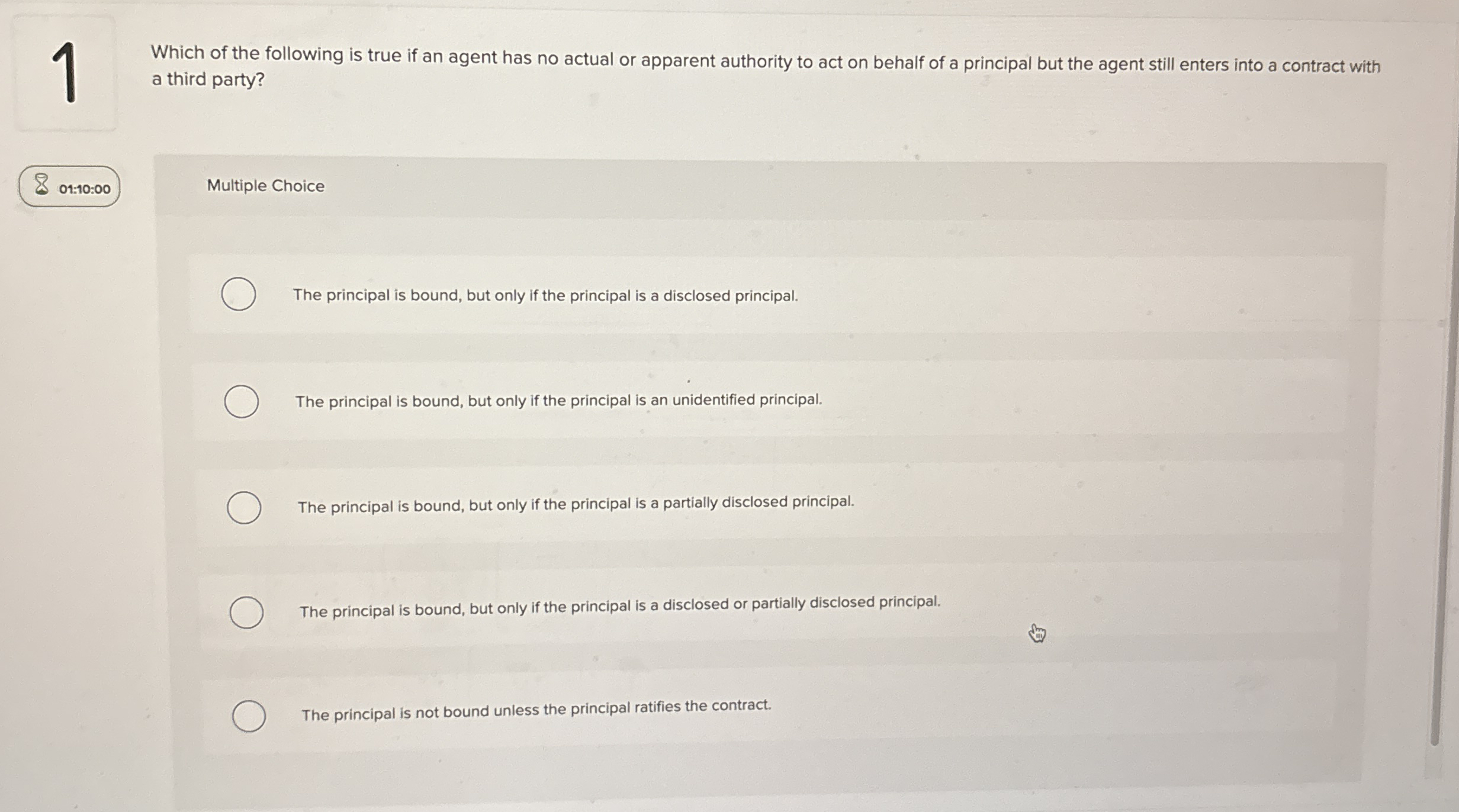 High Quality SOLUTION 1Which of the following is true if an agent has ...