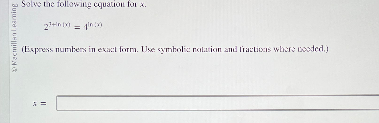 Solved a. ﻿Solve the following equation for | Chegg.com