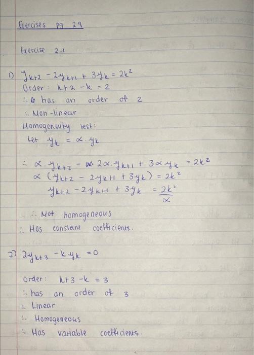 Solved Solving discrete equations. Please help me with the | Chegg.com