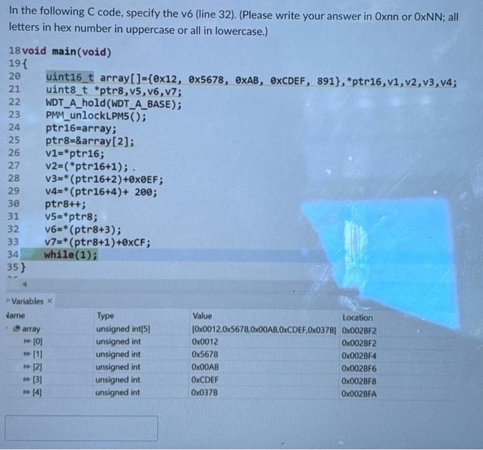 Solved letters in hex number in uppercase or all in | Chegg.com