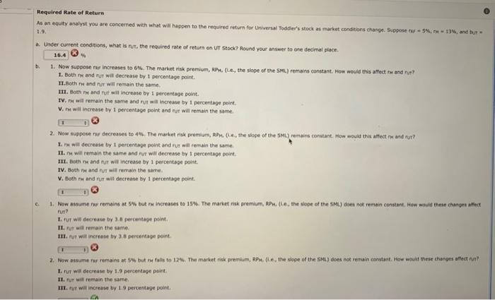 Solved Required Rate of Return Under cuerent condtions, what | Chegg.com