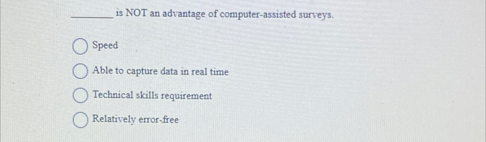 Solved is NOT an advantage of computer-assisted | Chegg.com