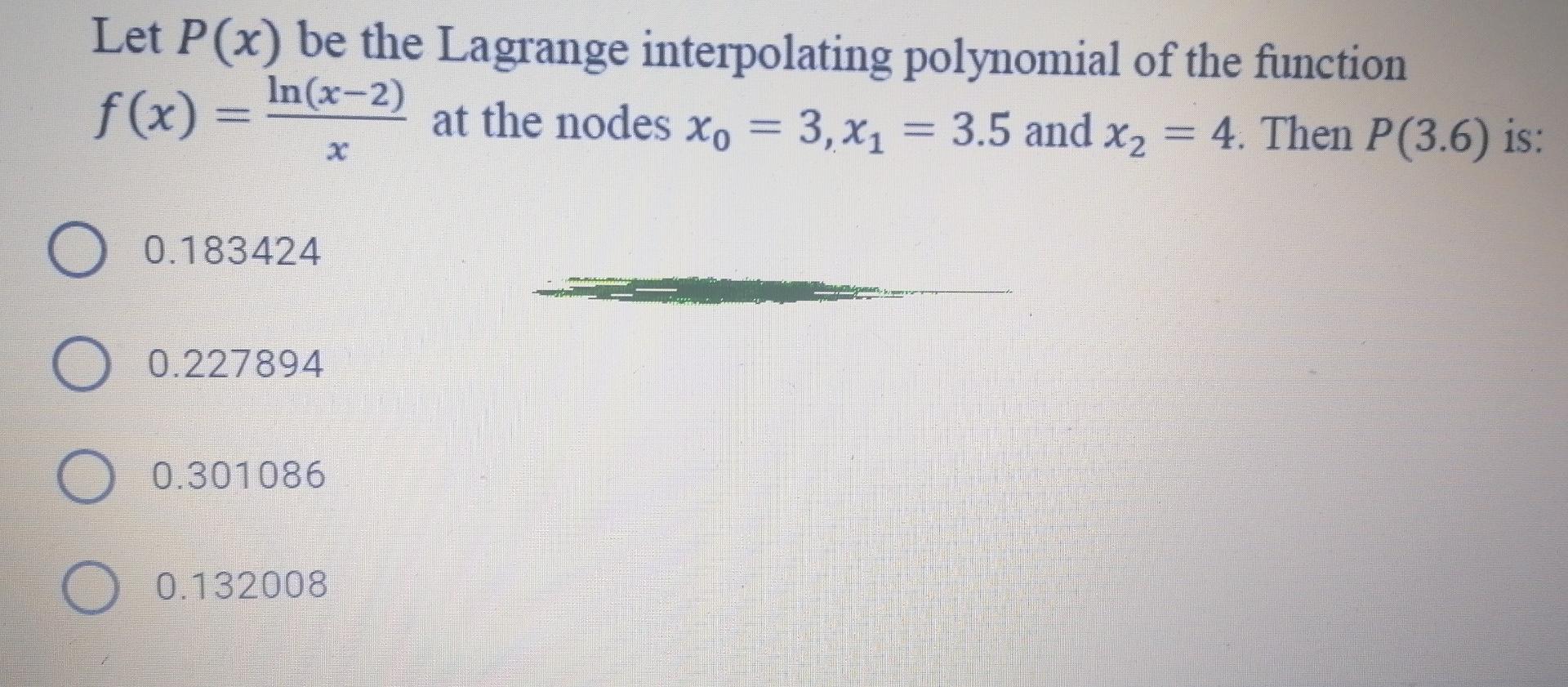 Solved Let P(x) be the Lagrange interpolating polynomial of | Chegg.com