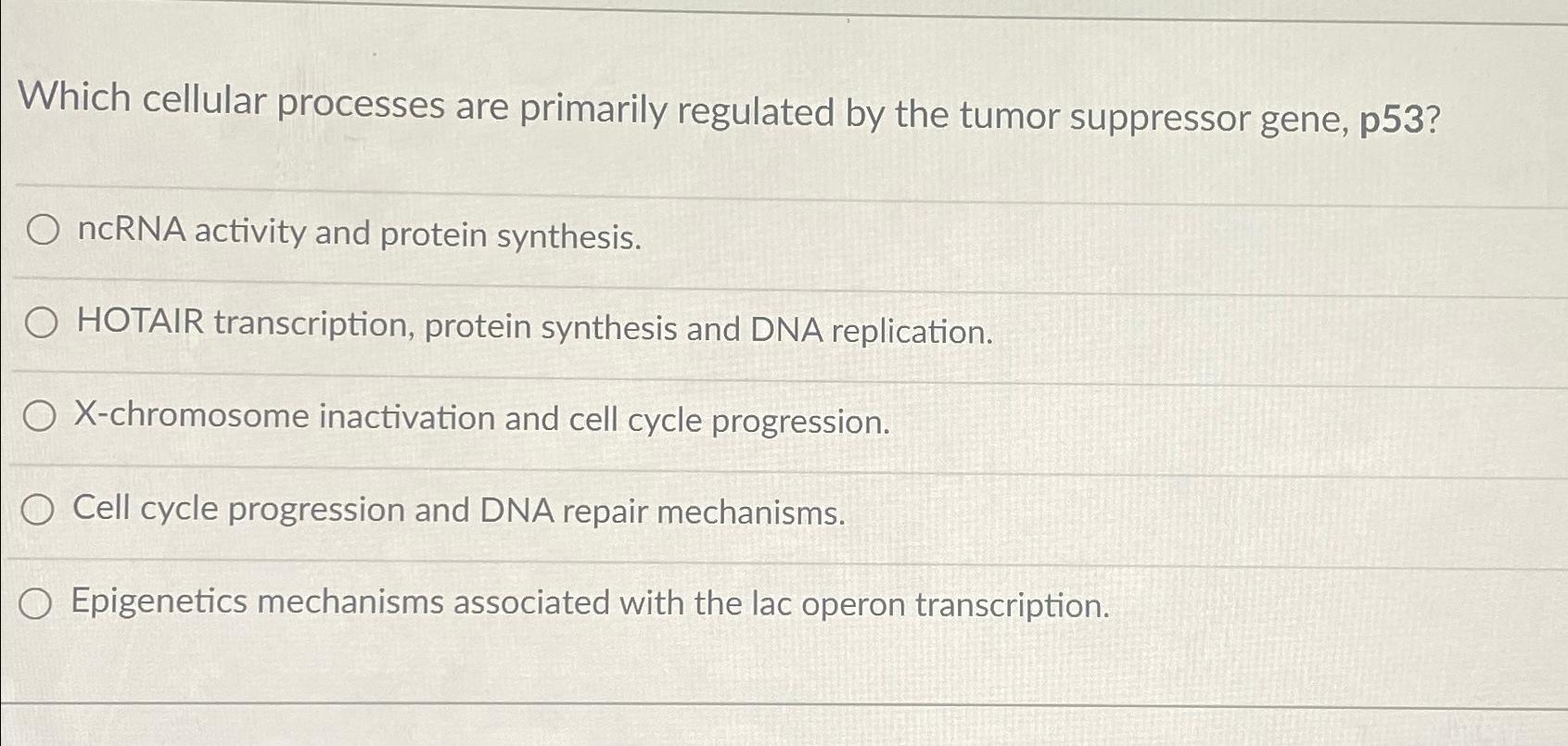 Solved Which cellular processes are primarily regulated by | Chegg.com