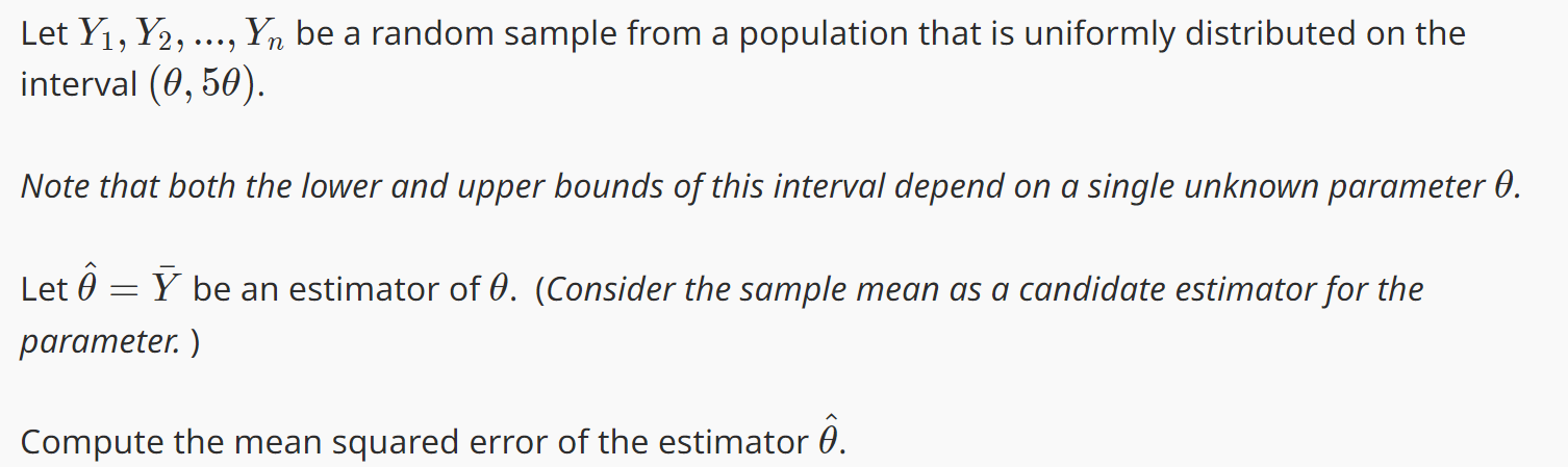 Solved Let Y1,Y2,dots,Yn ﻿be a random sample from a | Chegg.com