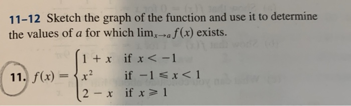 Solved 11 12 Sketch The Graph Of The Function And Use It To