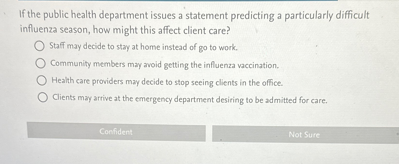 Solved If the public health department issues a statement | Chegg.com