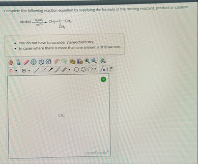 Solved Complete the following reaction equation by supplying | Chegg.com