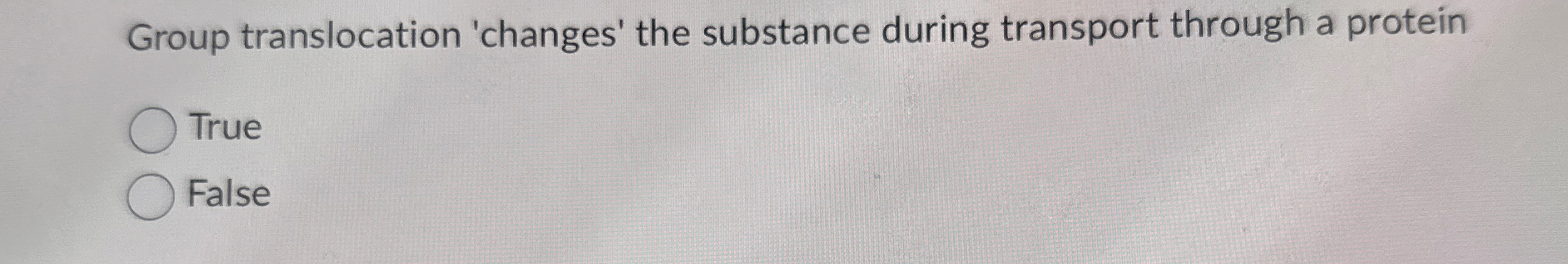 Group translocation 'changes' the substance during | Chegg.com