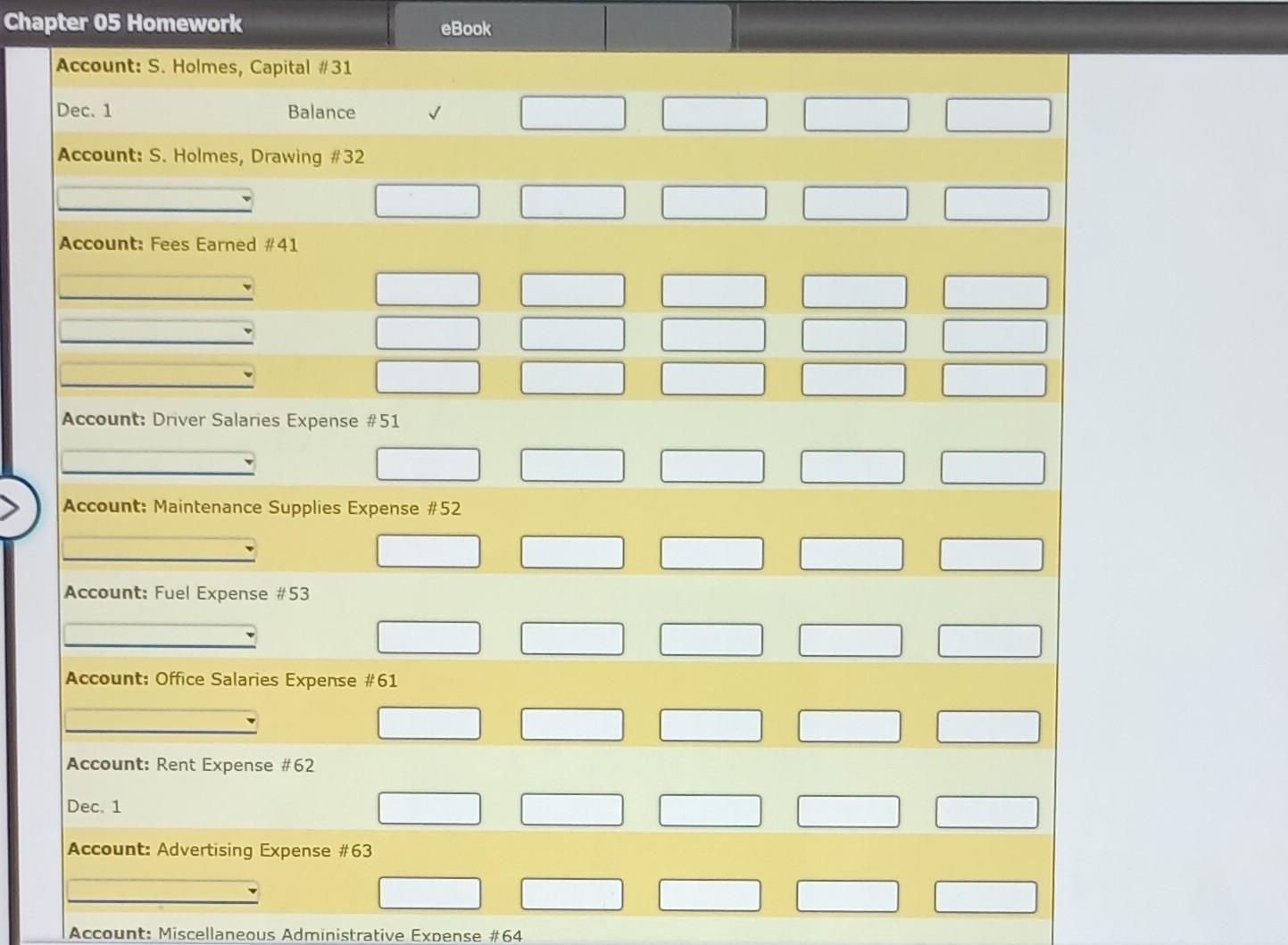 Solved Chapter 05 Homework eBook Account: Office Supplies | Chegg.com