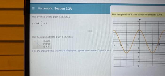 Solved Homework: Section 2.2A Use a vertical shift to graph | Chegg.com