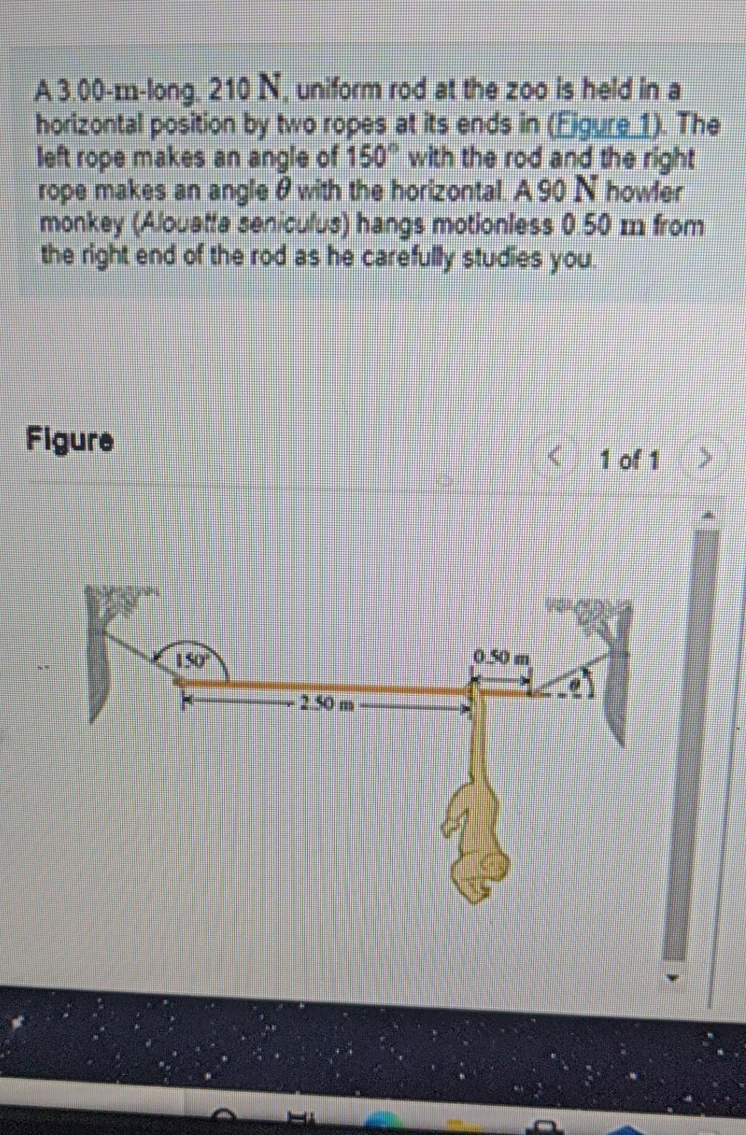 Solved Calculate tensions in the ropes as well as the angle | Chegg.com