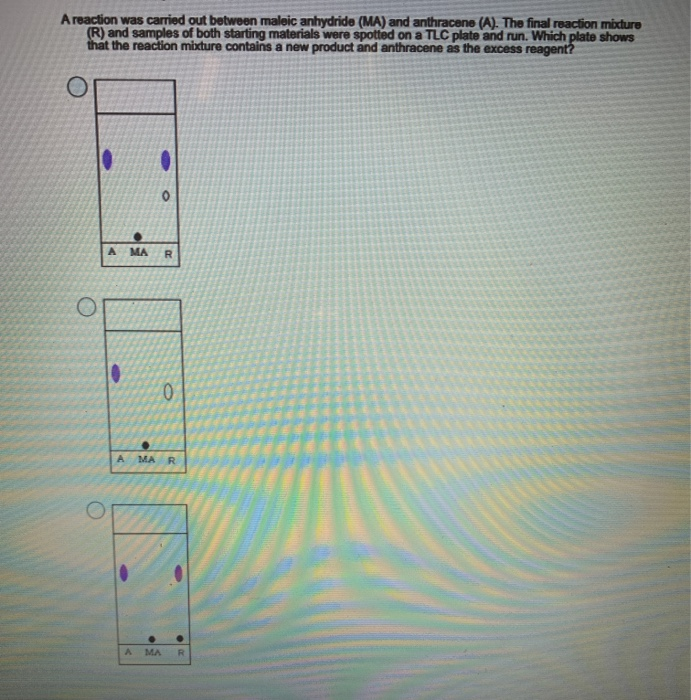 Solved A reaction was carried out between maleic anhydride | Chegg.com