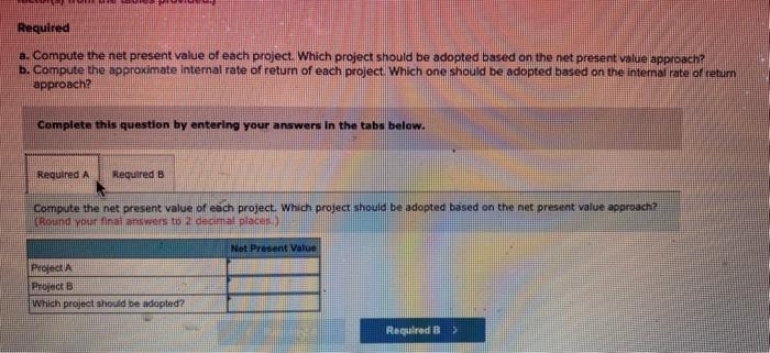 Solved Problem 16−19 A( Algo) Using net present value and | Chegg.com