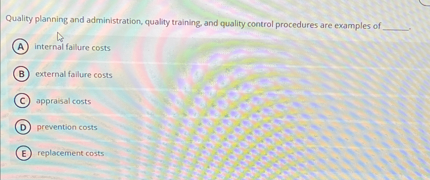 Solved Quality planning and administration, quality | Chegg.com