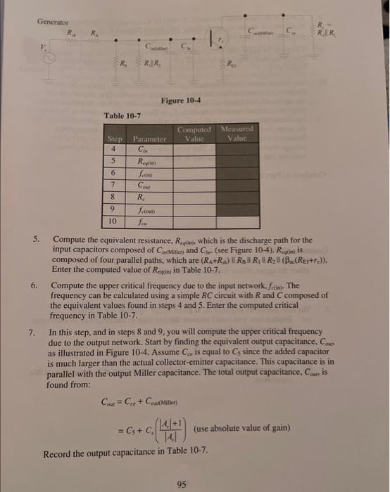 Solved Part 2: High-Frequency Response 1. Essentially, the | Chegg.com