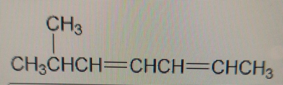 Solved CH3 CH3CHCH=CHCH=CHCH, CH3 CH3 | Chegg.com