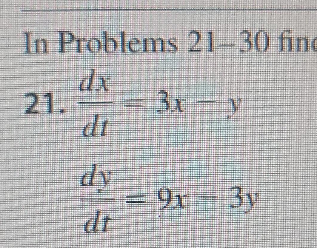 Solved In Problems 21-30 find the general solution of the | Chegg.com Solved In Problems 21-30 find the general solution of the | Chegg.com