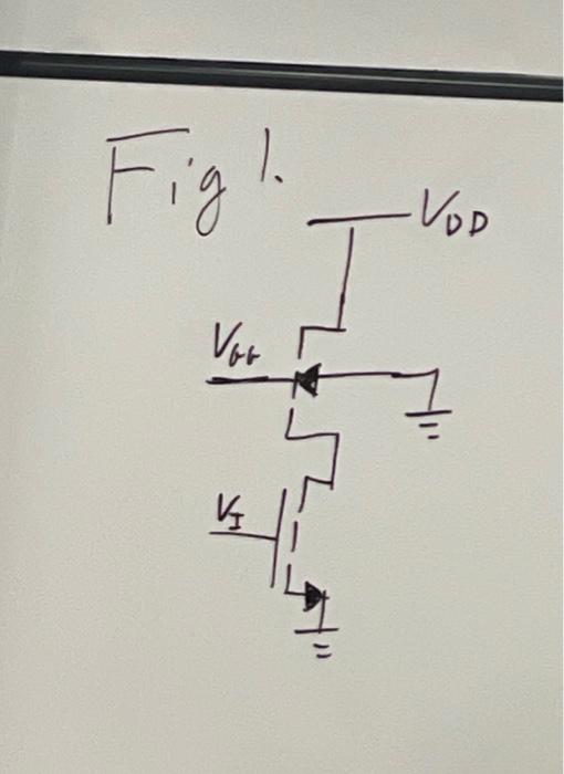 1. Design a linear load inverter, e.g. figure 1 , | Chegg.com