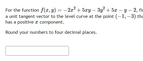 Solved For the function f(x,y)=-2x2+5xy-3y2+5x-y-2, ﻿fia | Chegg.com