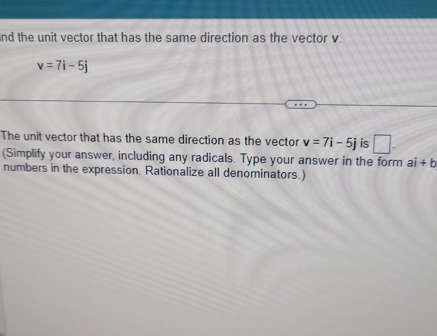 Solved the unit vector that has the same direction as the | Chegg.com
