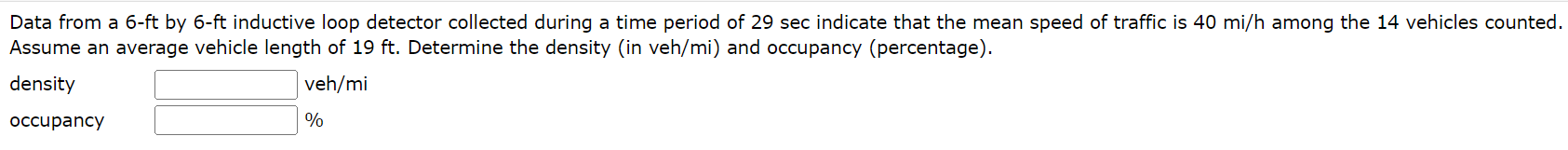 Solved Data from a 6 - ft ﻿by 6 -ft inductive loop detector | Chegg.com