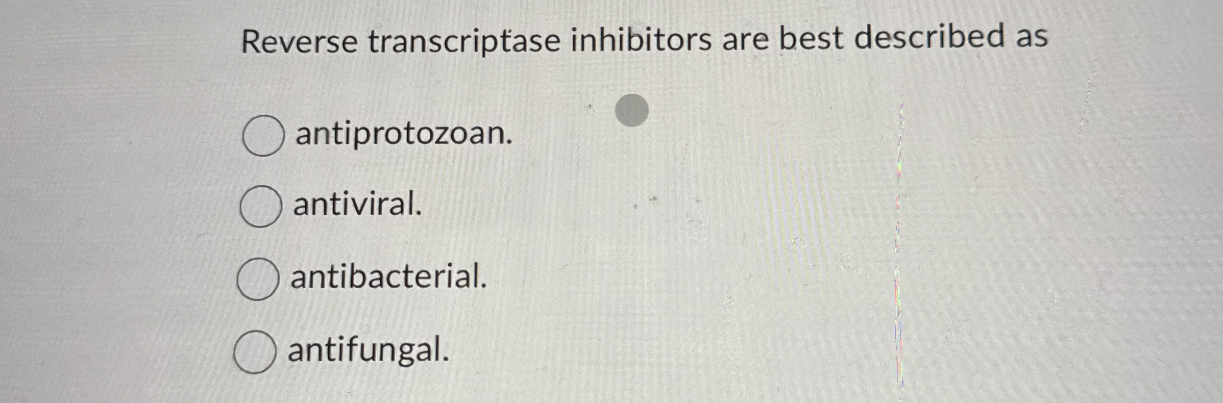 Solved Reverse transcriptase inhibitors are best described | Chegg.com