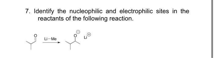 Solved 4. Identify the nucleophilic site(s) in the following | Chegg.com