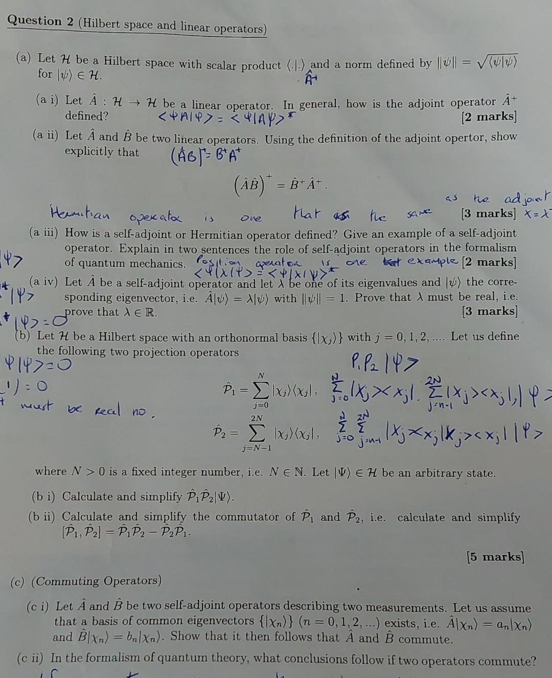 Solved (a) Let H be a Hilbert space with scalar product | Chegg.com
