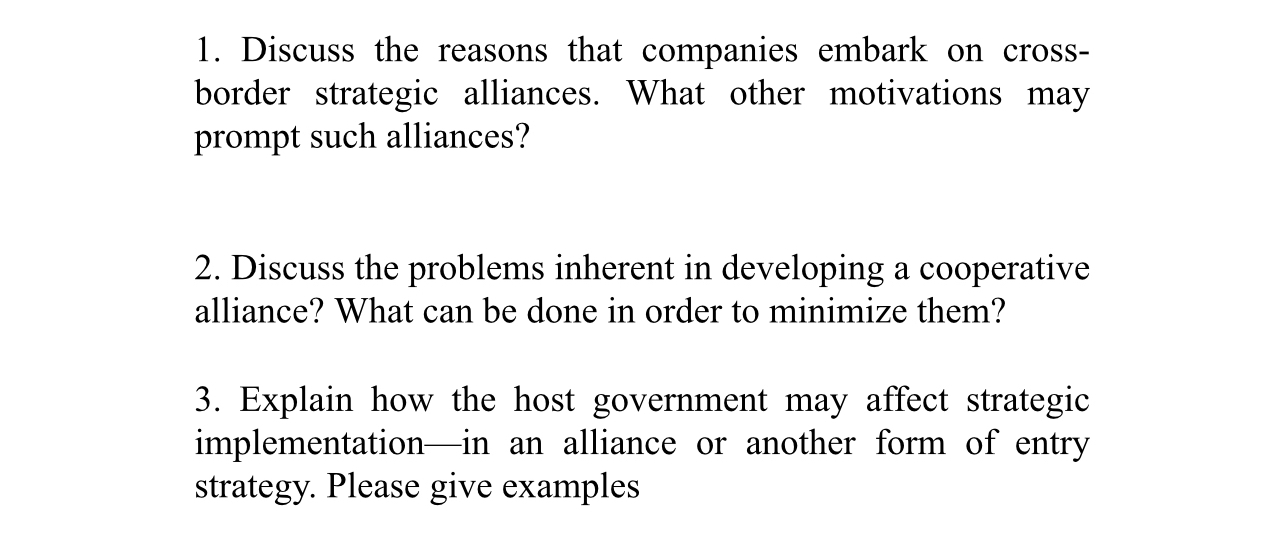 Solved Discuss the reasons that companies embark on | Chegg.com