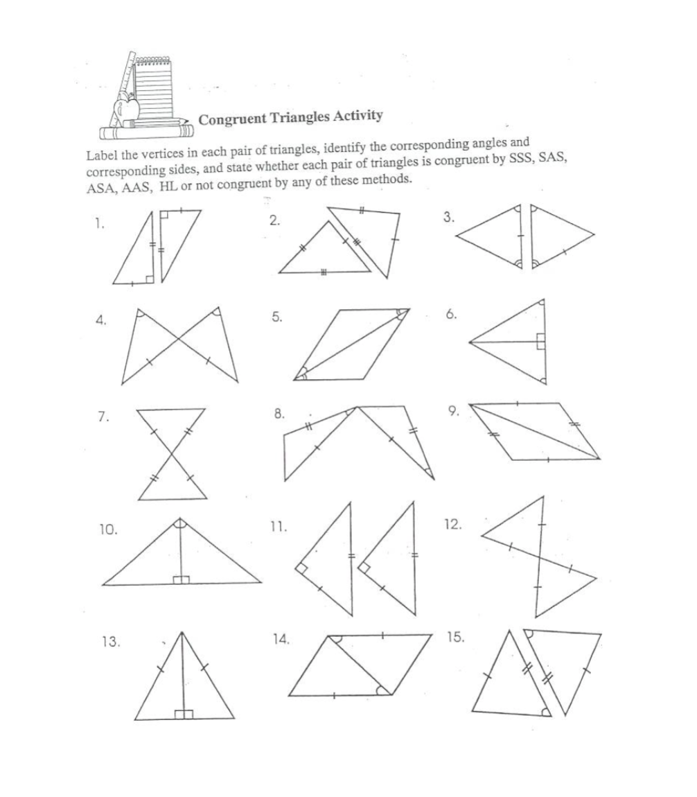 Label the vertices in each pair of triangles, | Chegg.com