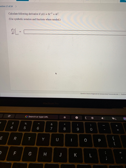 Solved estion 17 of 24 > Calculate following derivative if | Chegg.com Solved estion 17 of 24 > Calculate following derivative if | Chegg.com
