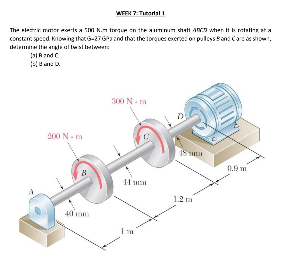 Solved WEEK 7: Tutorial 2 Three shafts and four gears are | Chegg.com