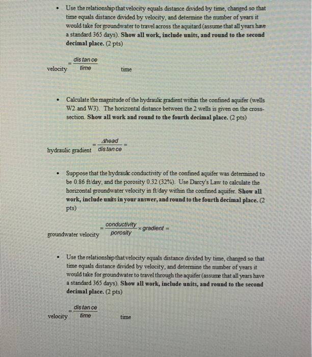 Solved The table below lists the casing elevation above sea | Chegg.com