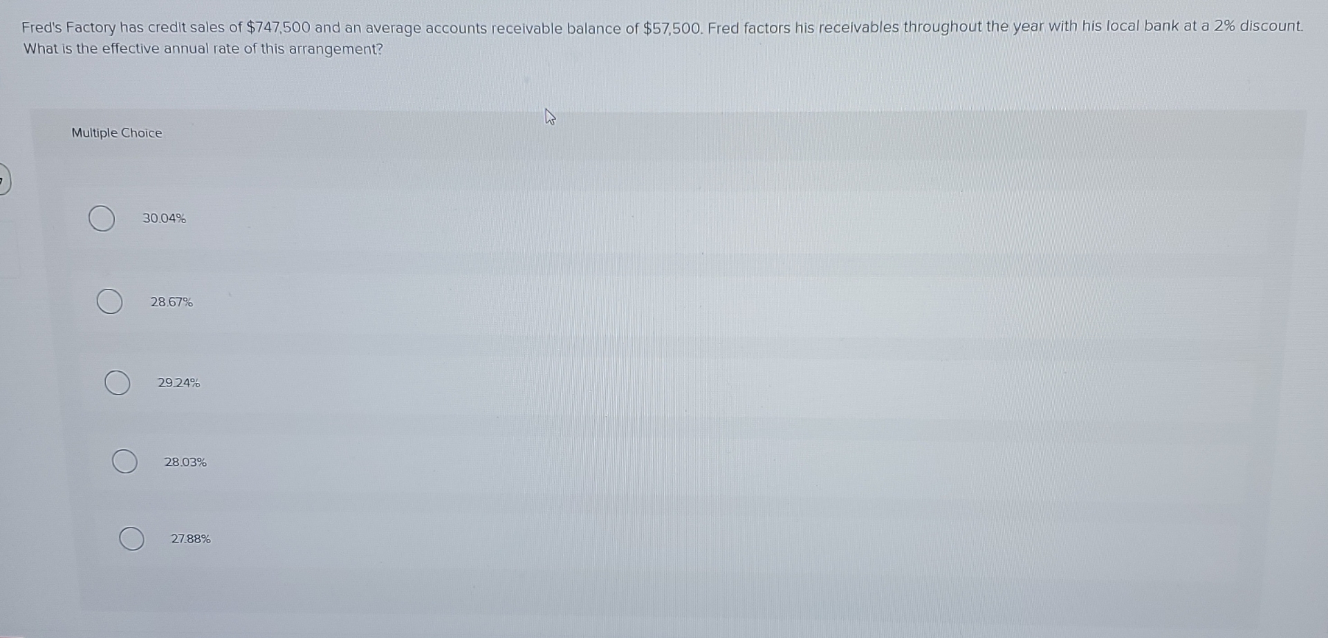 Solved Fred's Factory has credit sales of $747,500 ﻿and an | Chegg.com