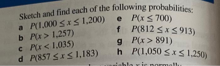Solved 7.22 Suppose that the random variable x is normally | Chegg.com