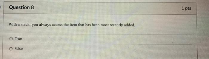 Solved 1 pts Question 6 In Python, a node in a doubly linked | Chegg.com