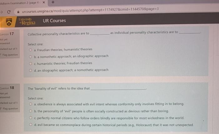 Solved Aidterm Examination 2 (page 4 X | Chegg.com