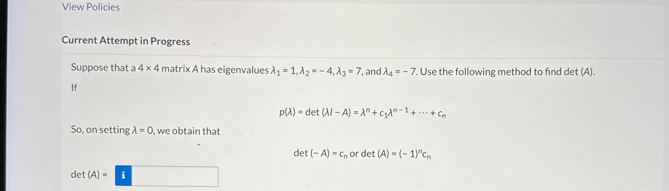 Solved View PoliciesCurrent Attempt in ProgressSuppose that | Chegg.com