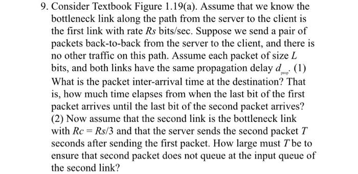 Solved Consider Textbook Figure 1.19(a). Assume that we know | Chegg.com