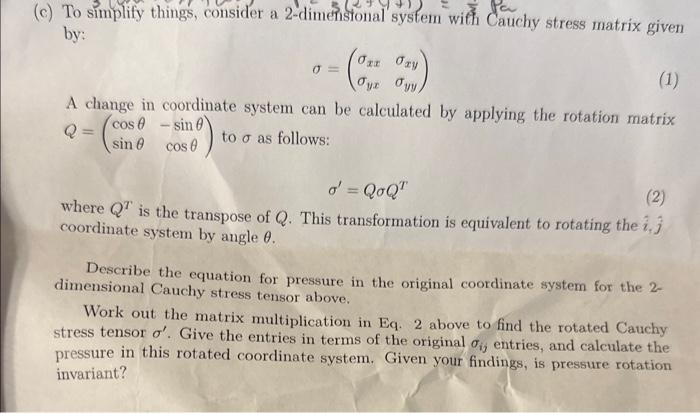Solved (c) To simplify things, consider a 2-dimensional | Chegg.com