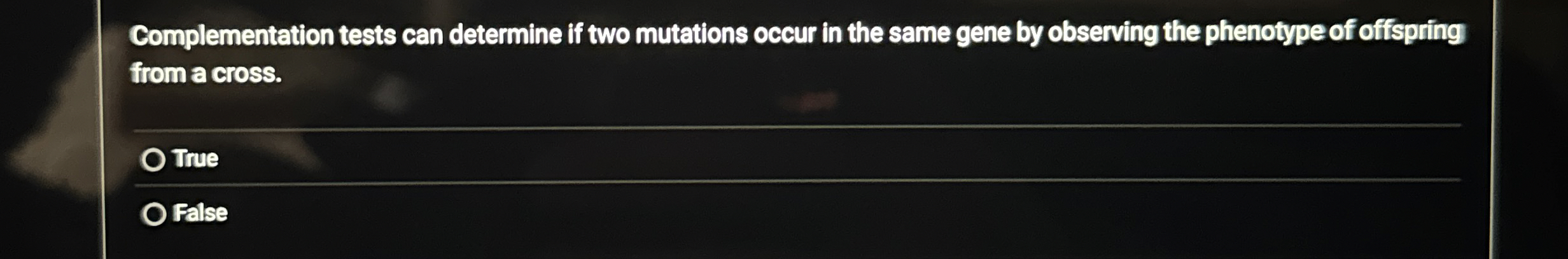 High Quality SOLUTION Complementation tests can determine if two ...