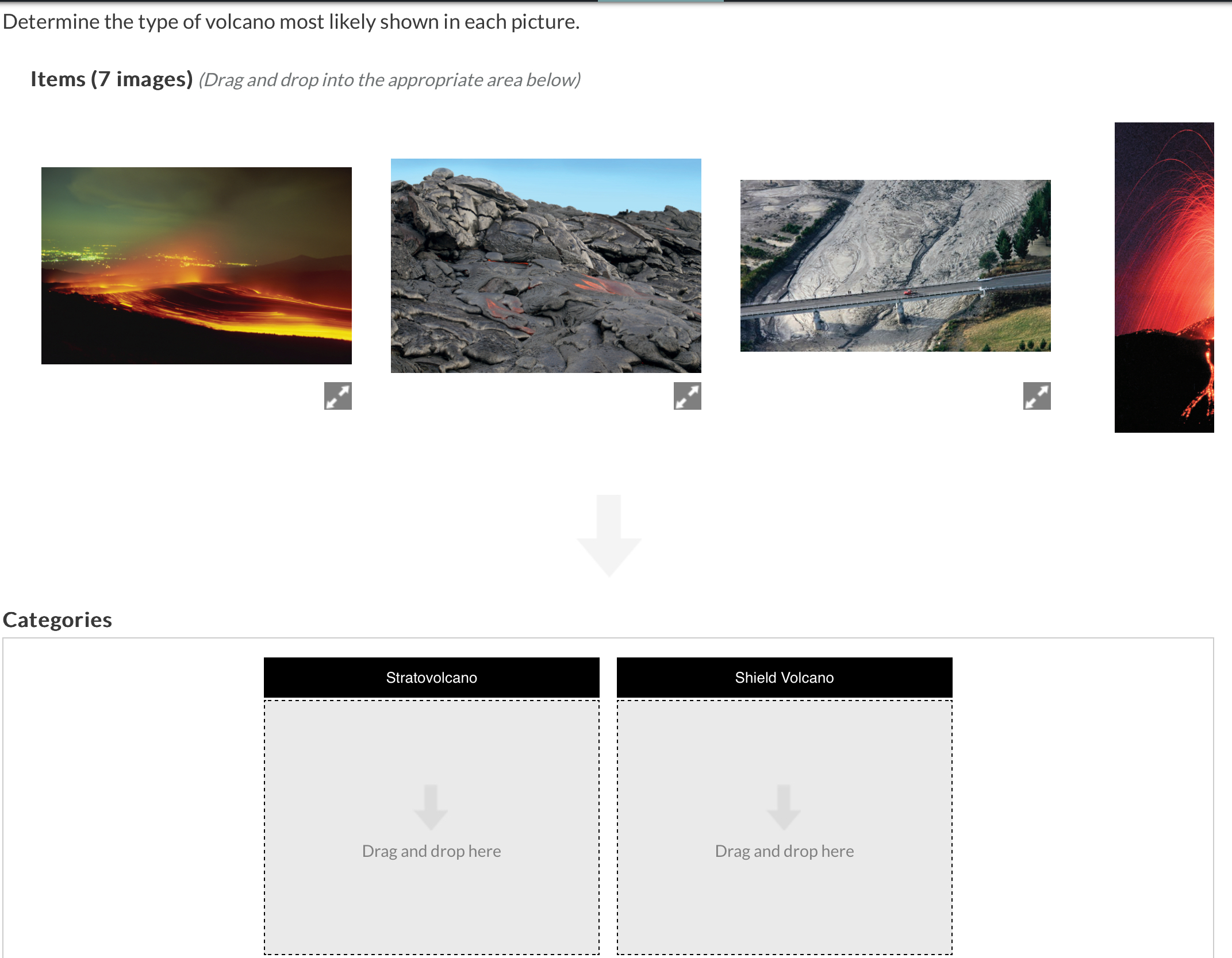 Solved Determine the type of volcano most likely shown in | Chegg.com