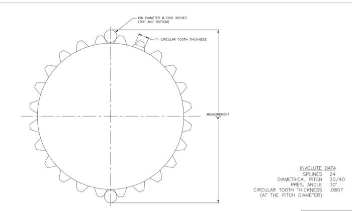 Solved PIN DIAMETER 1200 INCHES (TOP AND BOTTOM CIRCULAR | Chegg.com