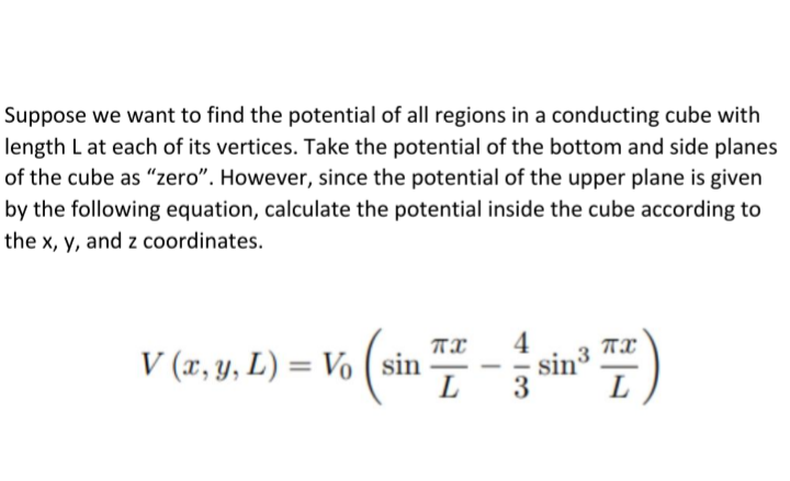 Solved Suppose we want to find the potential of all regions | Chegg.com