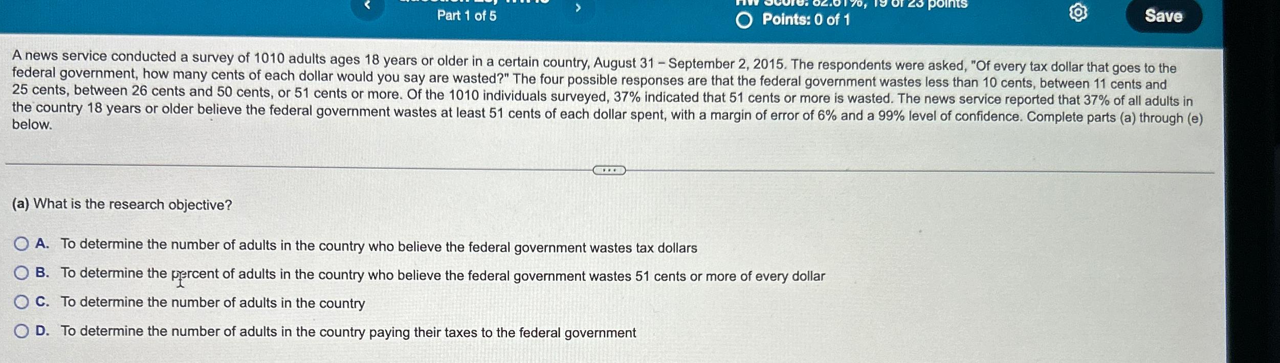 Solved Part 1 ﻿of 5Points: 0 ﻿of 1below.(a) ﻿What is the | Chegg.com