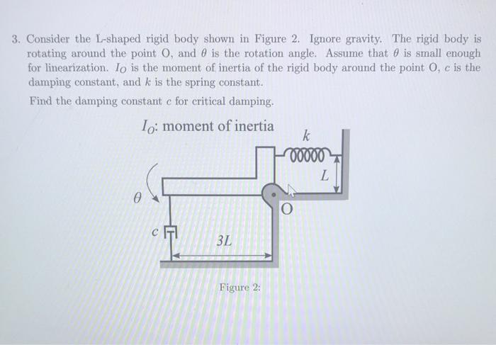 Solved 3. Consider the L-shaped rigid body shown in Figure | Chegg.com