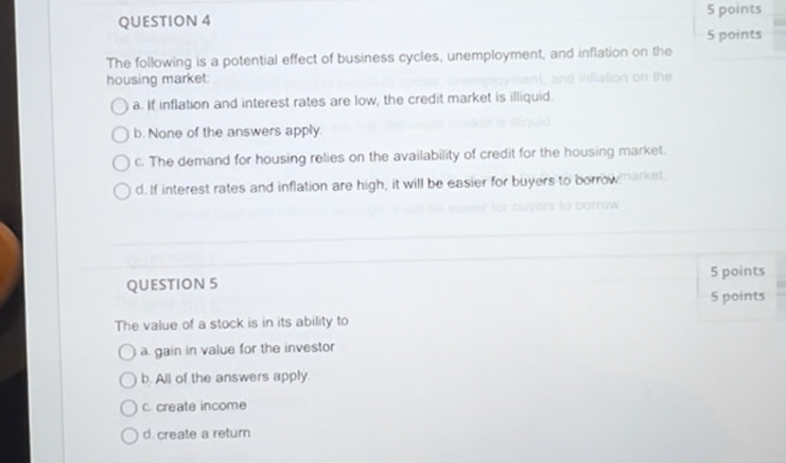 Solved QUESTION 45 ﻿points5 ﻿pointsThe following is a | Chegg.com
