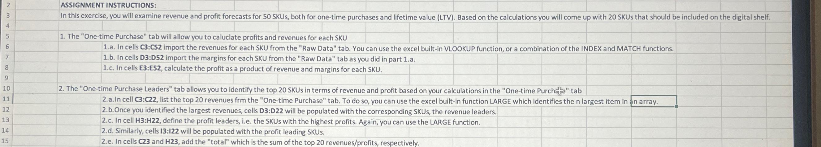 Solved ASSIGNMENT INSTRUCTIONS:The "One-time Purchase" tab | Chegg.com